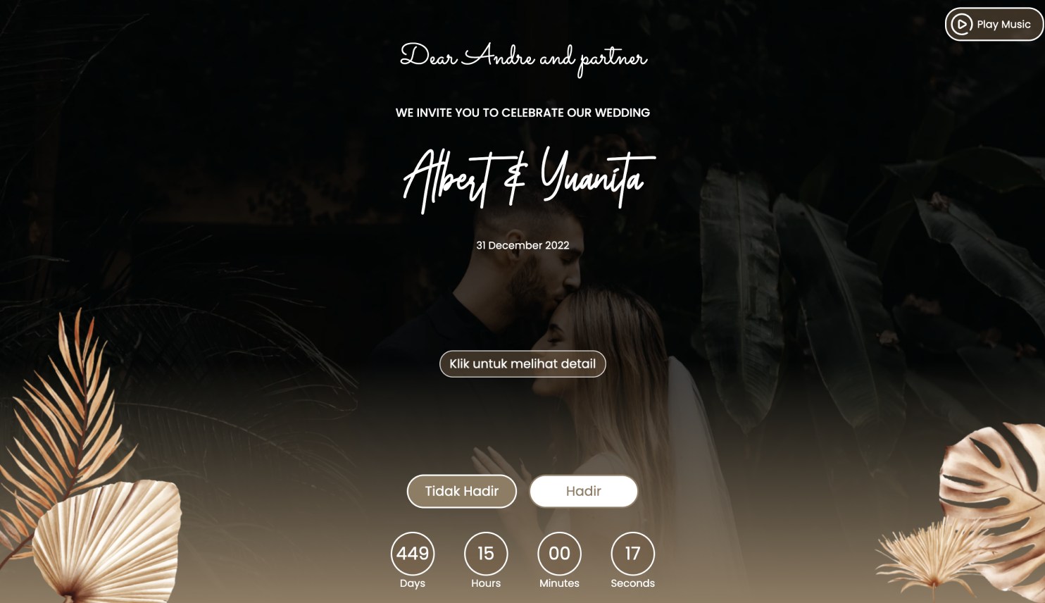 Undangan Online Gratis: Pernikahan dan Event | Senduh